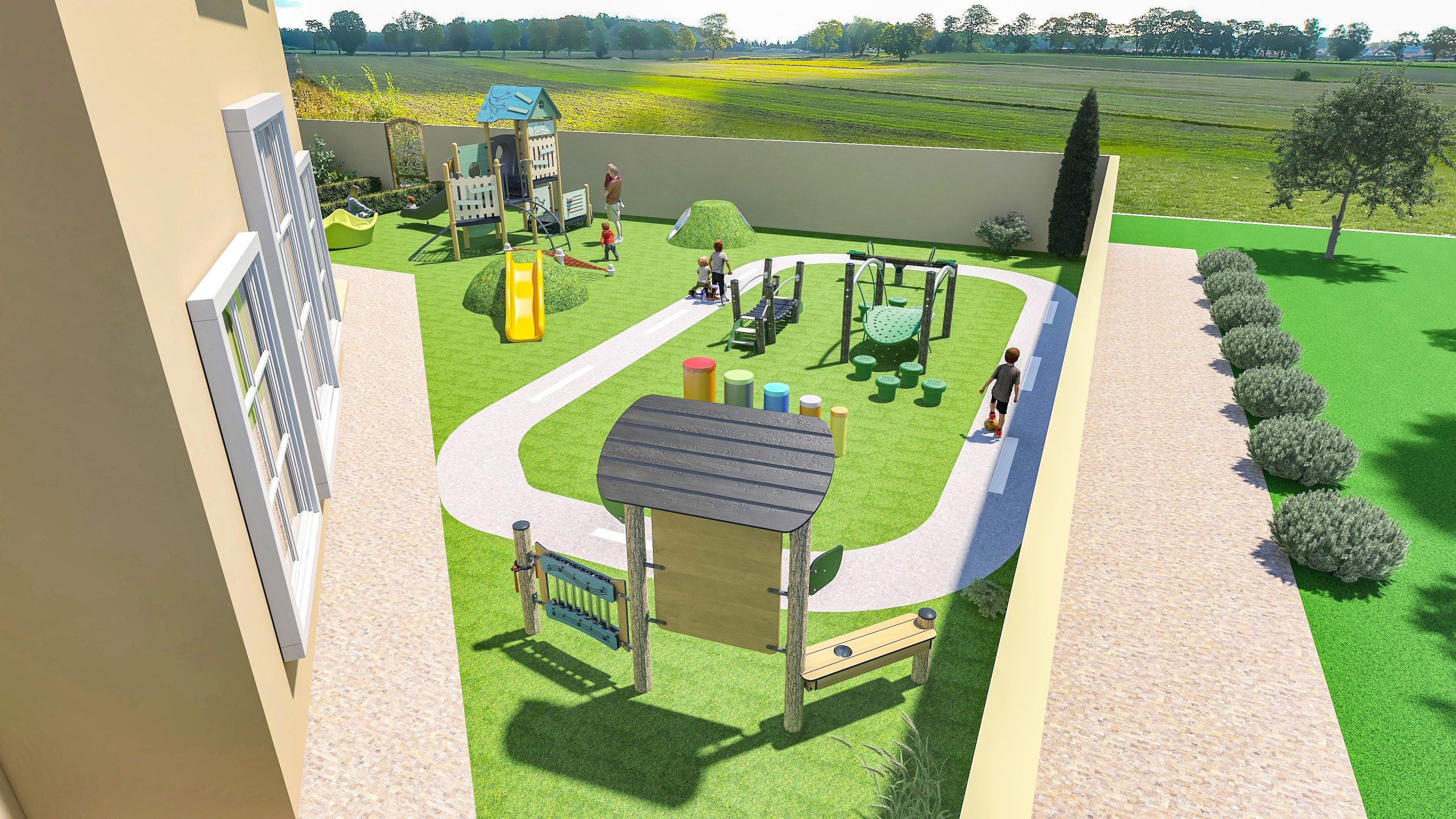 Daycare Educational Natural Play Custom Design Outdoor Playground for ...