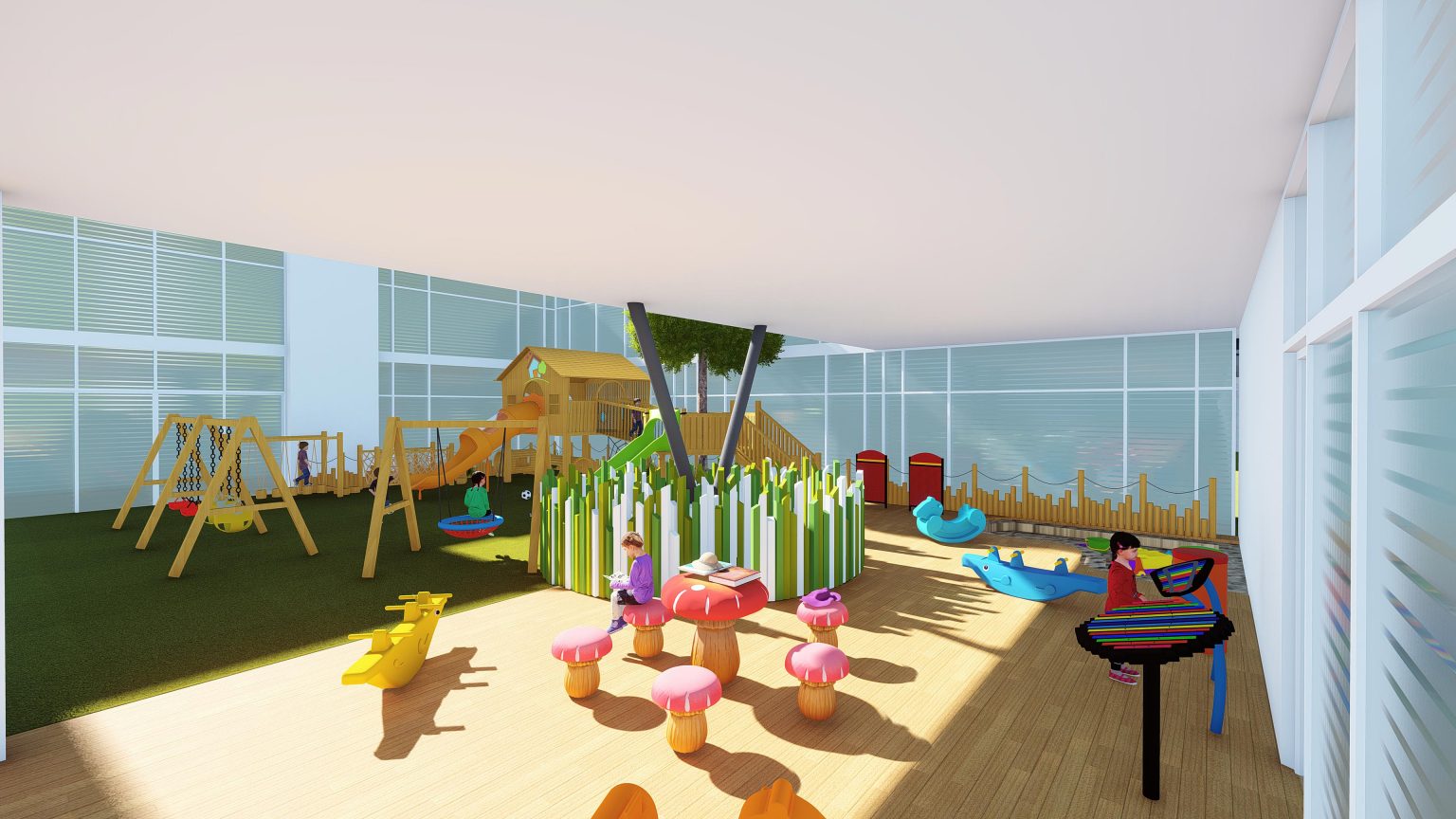 Preschool Outdoor & Indoor Playground Design, Saudi Arabia - Cowboy