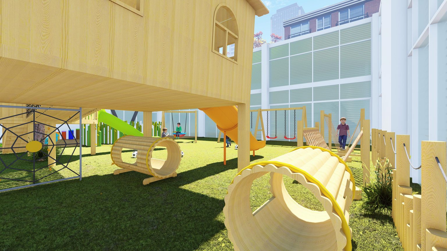 Preschool Outdoor & Indoor Playground Design, Saudi Arabia - Cowboy