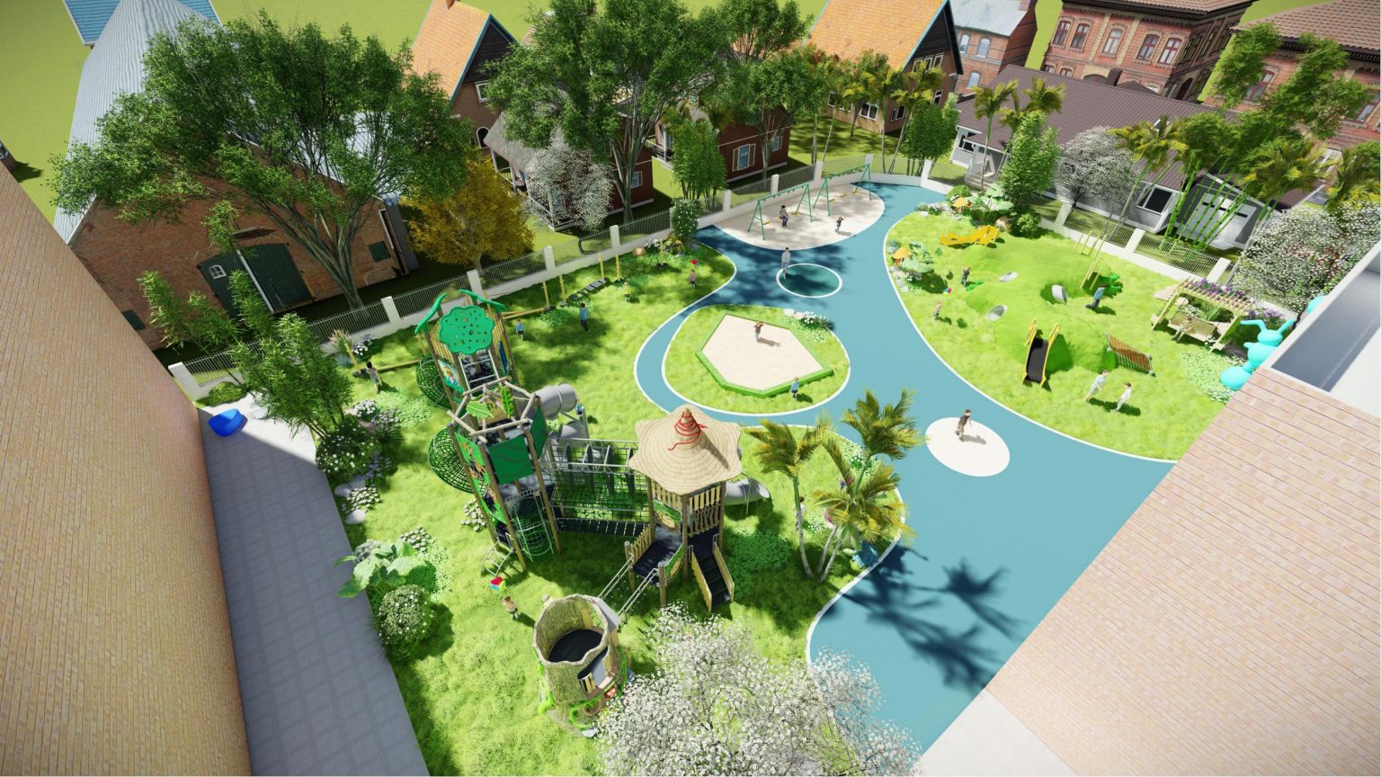 K12 School Outdoor Playground,Thailand – Cowboy Playground Solutions