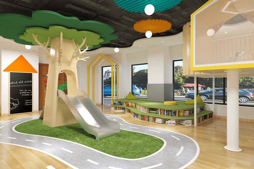 How to Design a Natural Theme Indoor Playground for Your School？ – Cowboy