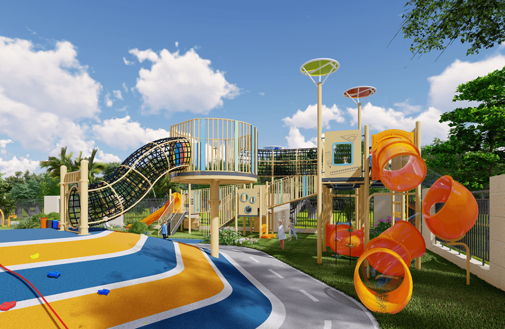 Childcare outdoor play area design K12 school playground equipment - Cowboy