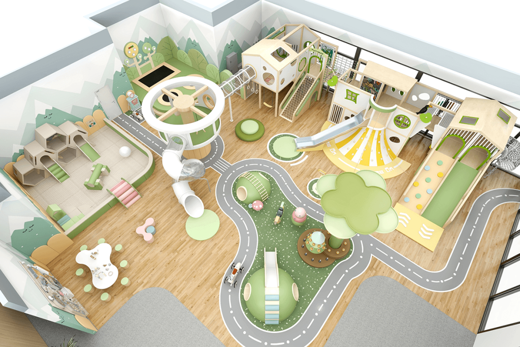 Indoor Playground Design Kids Play Cafe,USA