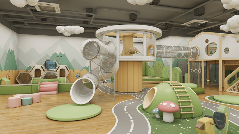 Indoor Playground Design Kids Play Cafe,Chicago, USA – Cowboy