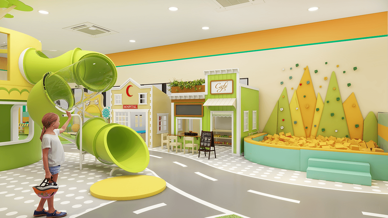 Educational Indoor Play Space Kids Play Cafe in USA