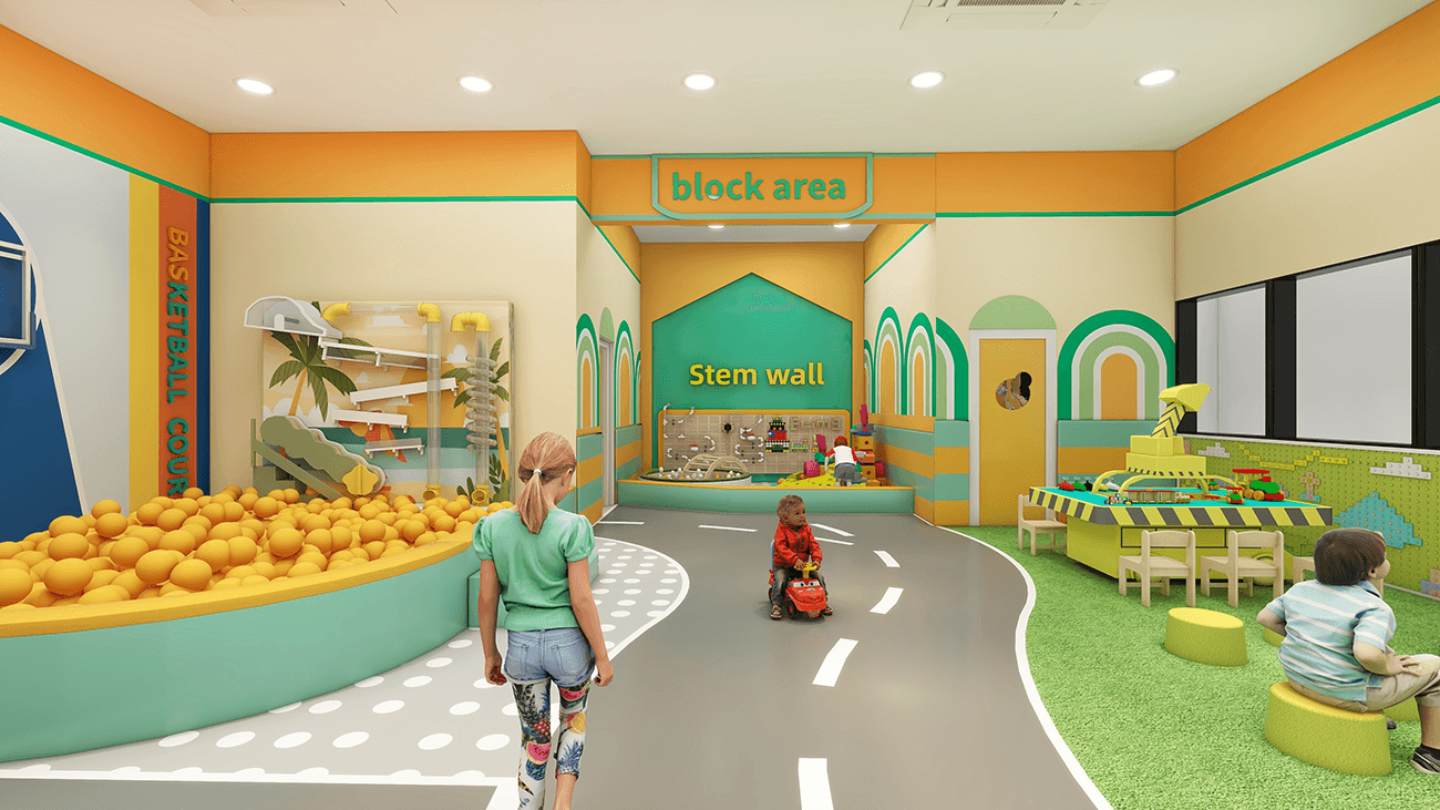 Educational Indoor Play Space Kids Play Cafe in USA