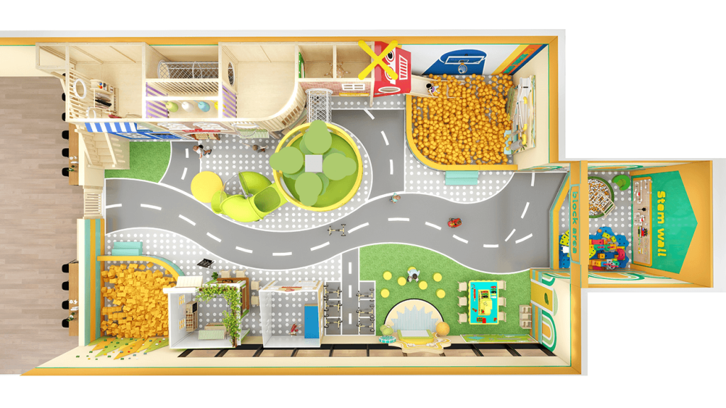 Educational Indoor Play Space Kids Play Cafe in USA